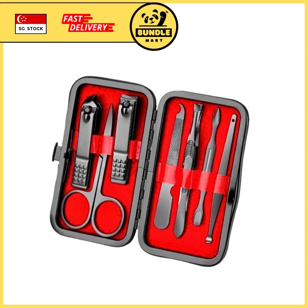 (BundleMart) 7 Piece Nail Cutter Set Box Nail Clipper Pedicure Manicure ...