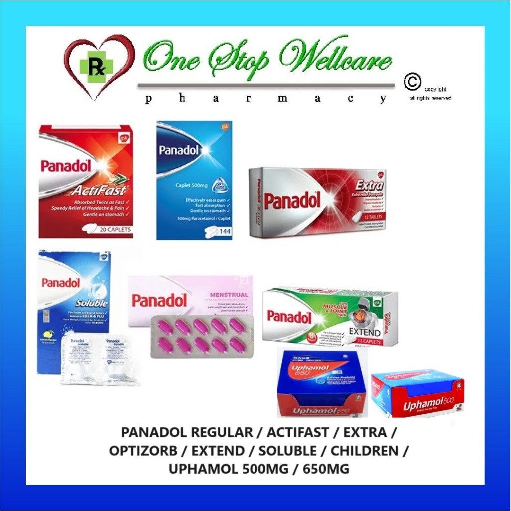 PANADOL REGULAR 500MG / ACTIFAST / EXTRA / OPTIZORB / EXTEND / SOLUBLE ...