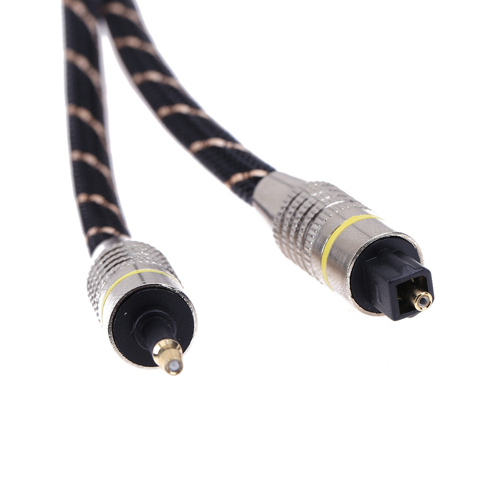 3.5mm Mini Toslink to Toslink Optic Cable Fiber Digital Optical Audio ...