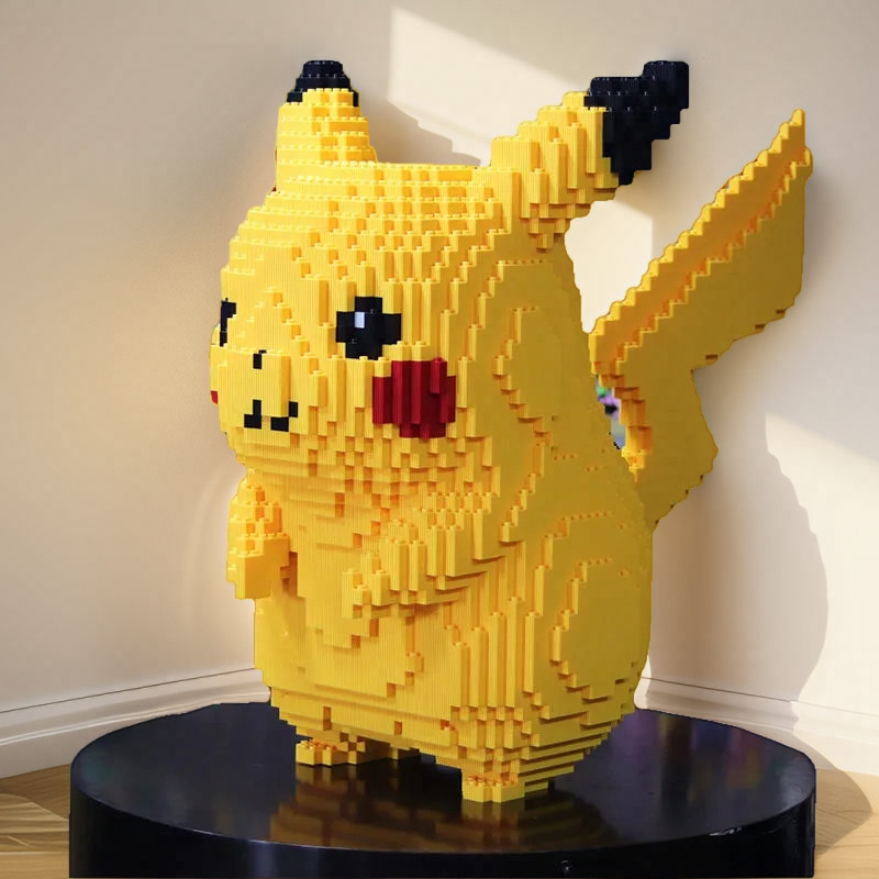 Pikachu Lego Building Blocks Small Particles Educational Assembling ...
