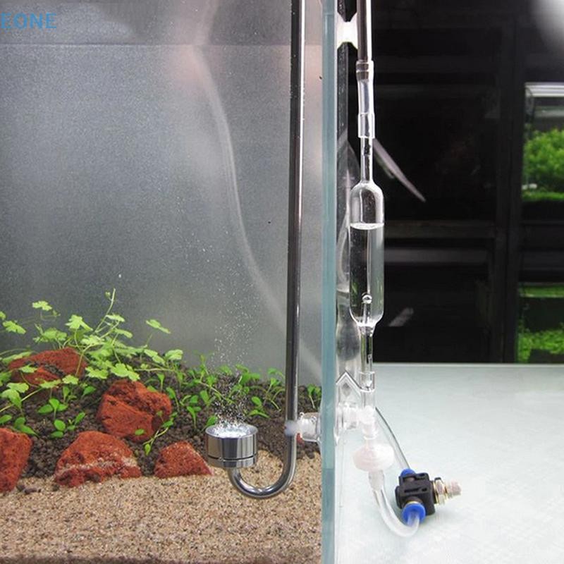 EONE Aquarium CO2 Bubble Counter Water Plants Fish Tank CO2 Regulator ...