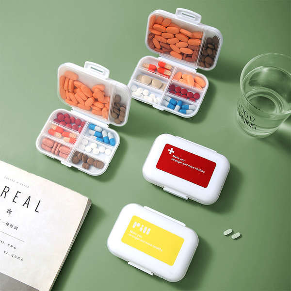 buffet container egg tray Medicine Box Portable Sub-pack Morning ...