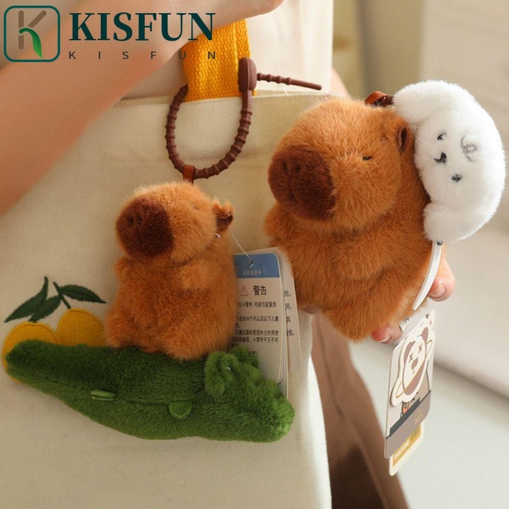 KISFUN Capybara Plush Pendant, Stay Wire Crocodile Capybara Plush ...