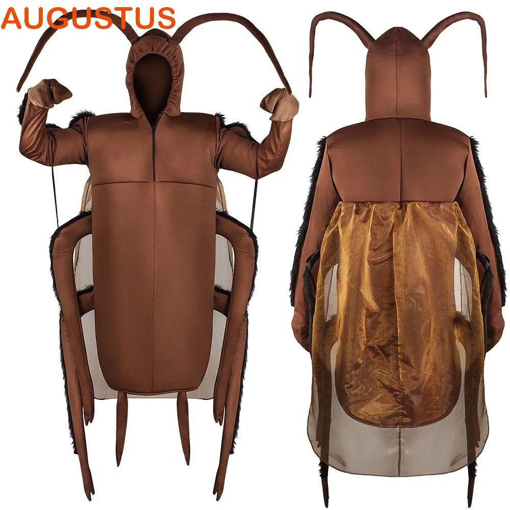 AUGUSTUS Cockroach Cosplay Costume, Breathable One Piece Halloween Role ...