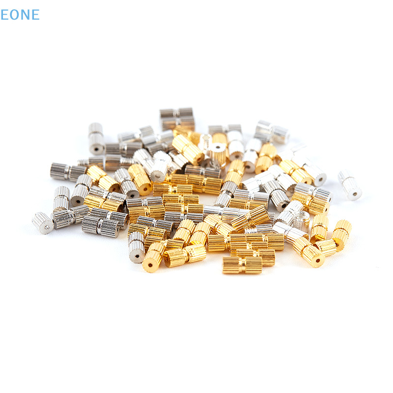 EONE 50pc Rhodium Screw Clasps Necklace Bracelet Jewelry Making ...