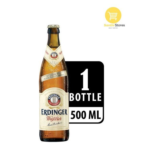 Erdinger Weissbrau Bottle Beer Weissbier 500ml | Shopee Singapore