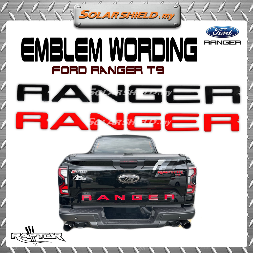 Ford Ranger T9 Wildtrak Raptor XL XLT XLT Plus Rear Boot Tailgate ...