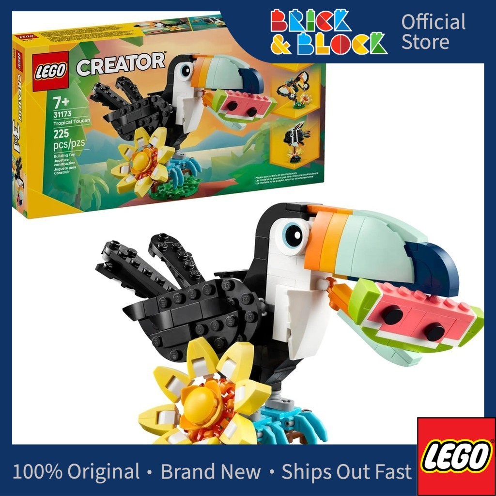 LEGO 31173 Wild Animals: Tropical Toucan | LEGO Creator 3-in-1 | Shopee ...