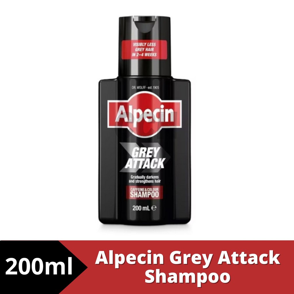 Alpecin Grey Attack Caffeine & Color Shampoo - 200ml | Shopee Singapore