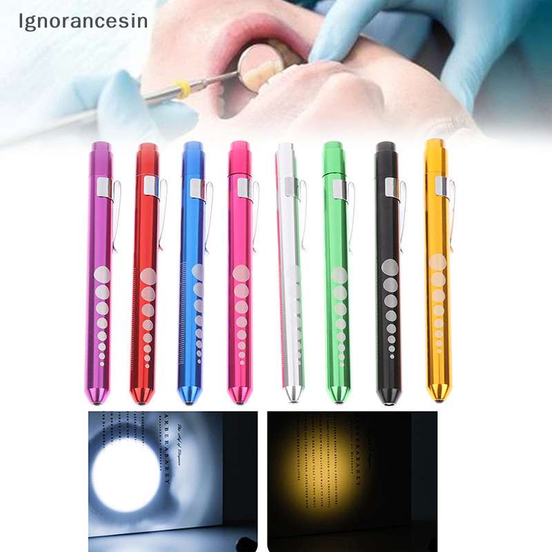 [Ignorancesin] LED Flashlight Work Light First Aid Pen Light Torch Lamp ...