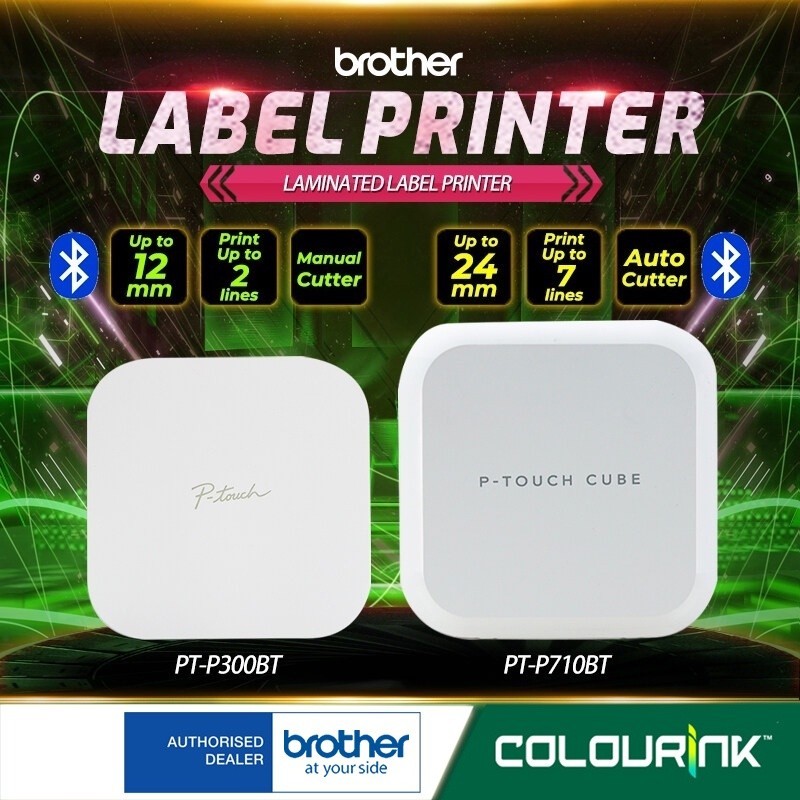 Brother P-Touch PT-P300BT PT-P710BT Label Printer Portable Battery ...