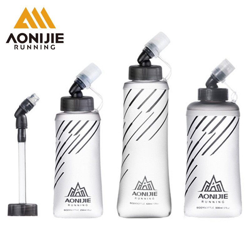 AONIJIE SD21 Soft Flask Collapsible 250ml 420ml Water Bottle Hydration ...