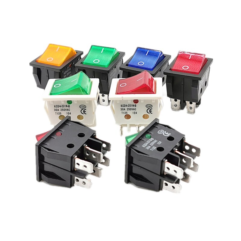 KCD4-201N-B Electric Welding Machine Power Switch With Red Light 30A ...