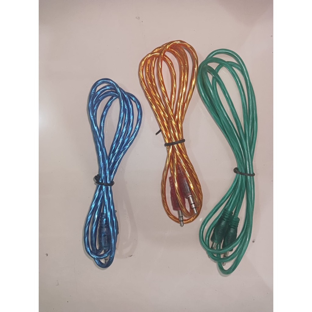 1-1 Color Threaded Aux Cable | Audio Connecting Cable | Shopee Singapore