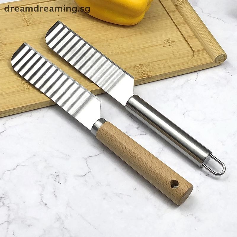 # BIG SALE # Stainless Steel Potato Wave Slicer Household Vegetable ...