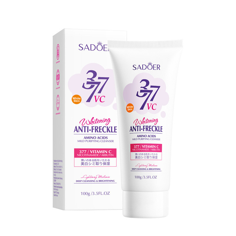 Sadoer VC 377 Anti Freckle Whitening Mild Purifying Cleanser 100g | Shopee Singapore