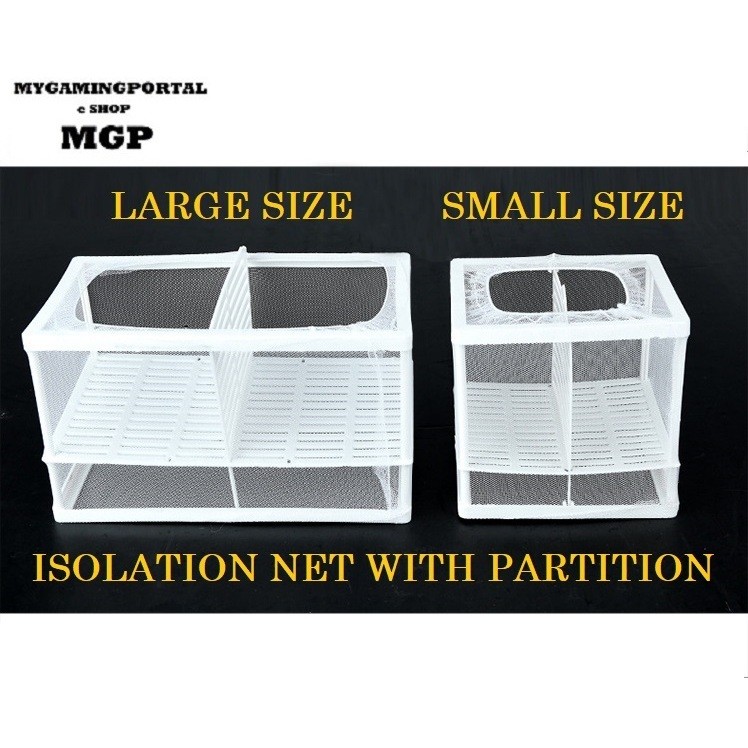 FISH TANK ISOLATION NET BOX AQUARIUM BREEDING QUARANTINE INCUBATOR WITH ...