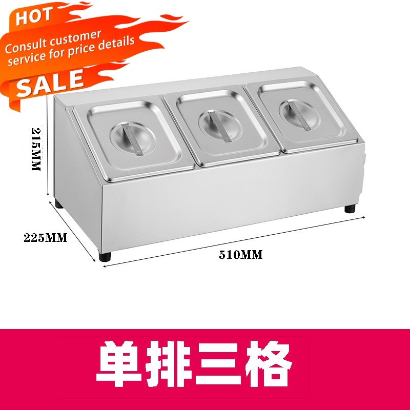 Stainless Steel Gastronorm Pan Milk Tea Shop Dessert Basin Ingredients ...