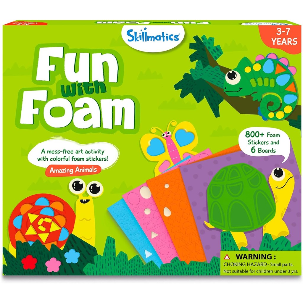 [sgstock] Skillmatics Art Activity - Fun with Foam Animals, No Mess ...