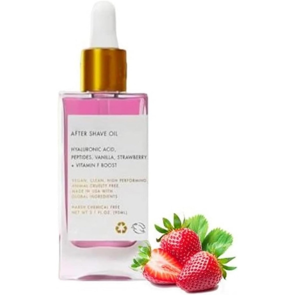 After Shave Oil - Strawberry & Vanilla Scent, Truly After Shave Oil ...