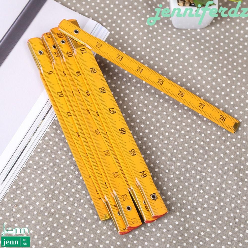 JENNIFERDZ 1M 2M Folding Wooden Ruler, Double Sided Scale DIY Craft ...
