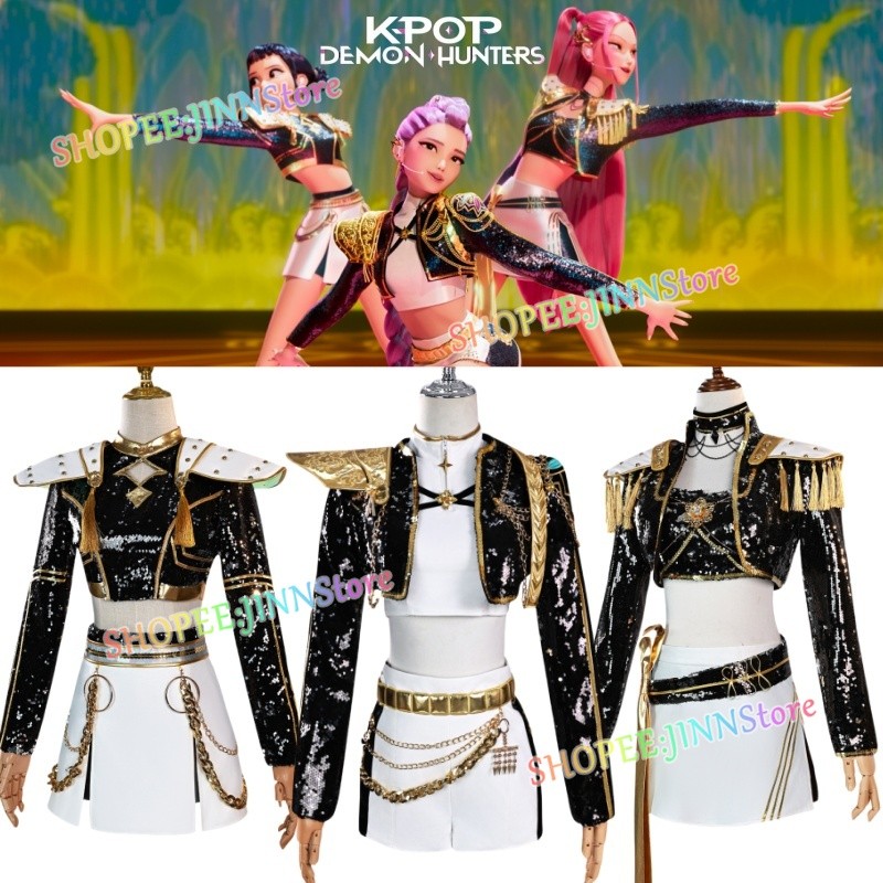 -JINN-KPOP Cosplay Costume Animated DEMON HUNTERS RUMI ZOEY MIRA ...