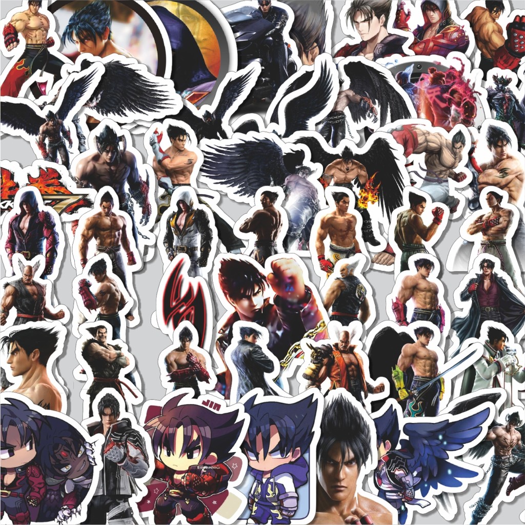 Cutting Pack Stickers Game Series Tekken Character Jin Kazama Stickers ...