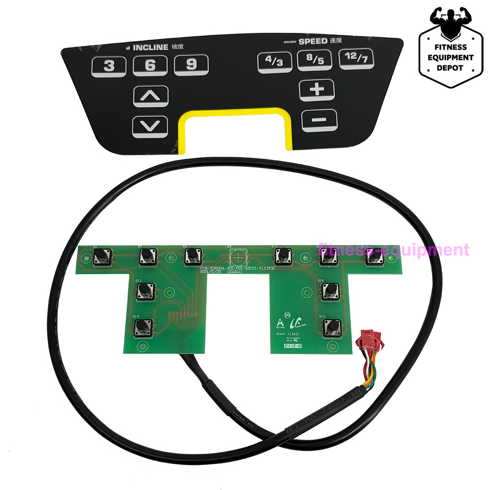 Treadmill membrane keypad display control panel motherboard for Reebok ...