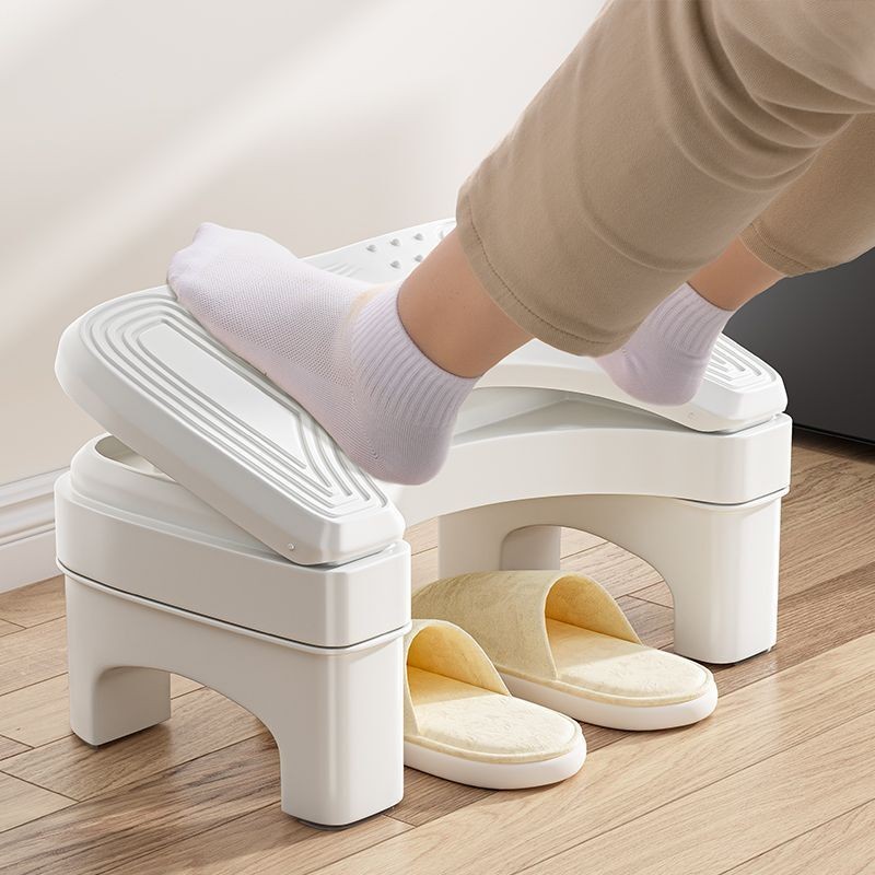 Foot Rest Stool Ergonomic Footrest Under Desk Office Massage Relaxation ...