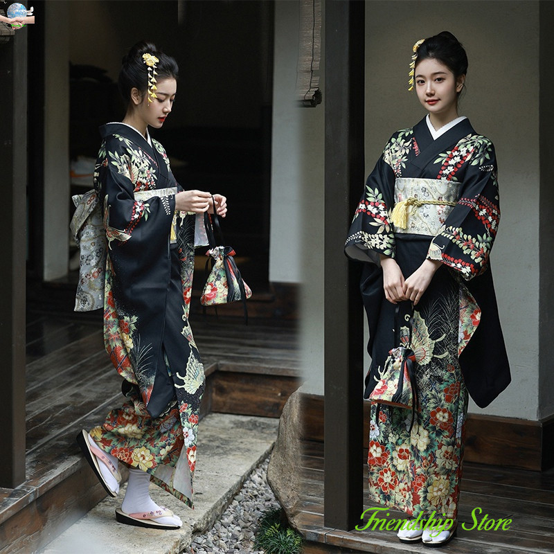 【God Girl】 Japanese Style Improved Kimono Women Formal Dress ...