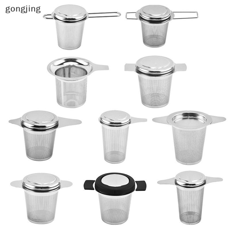 [gongjing] 304 Stainless Steel Tea Strainer Reusable Tea Drain Tea ...