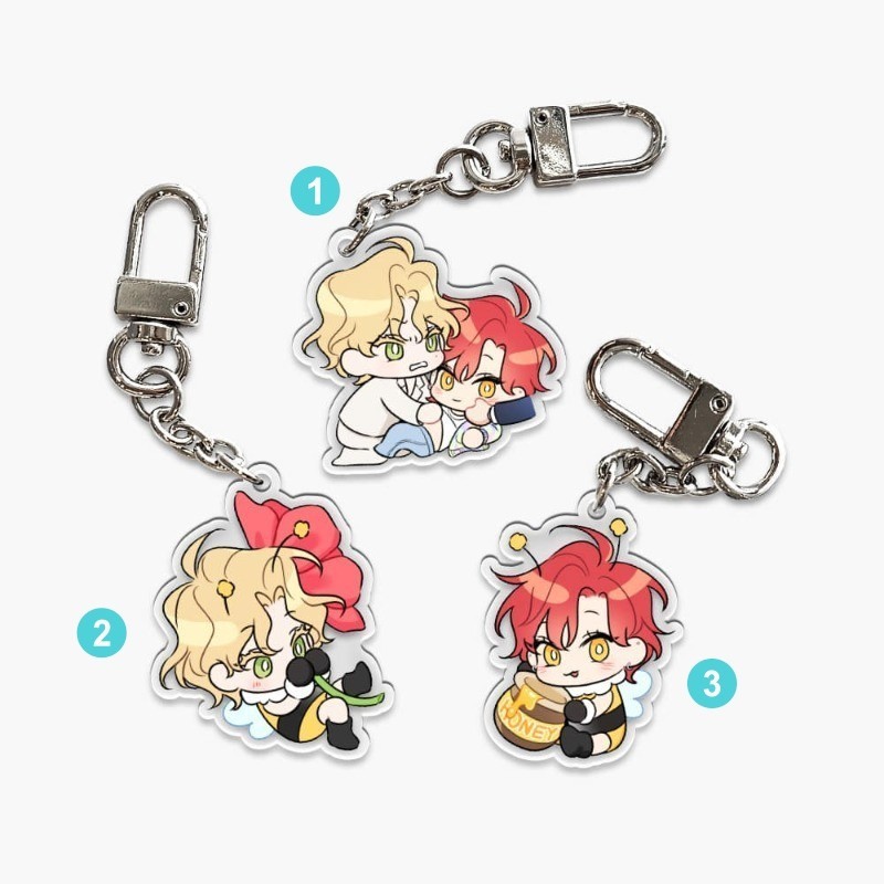 Honey TROUBLE keychain printed with Sweet TROUBLE boylove BL anime ...