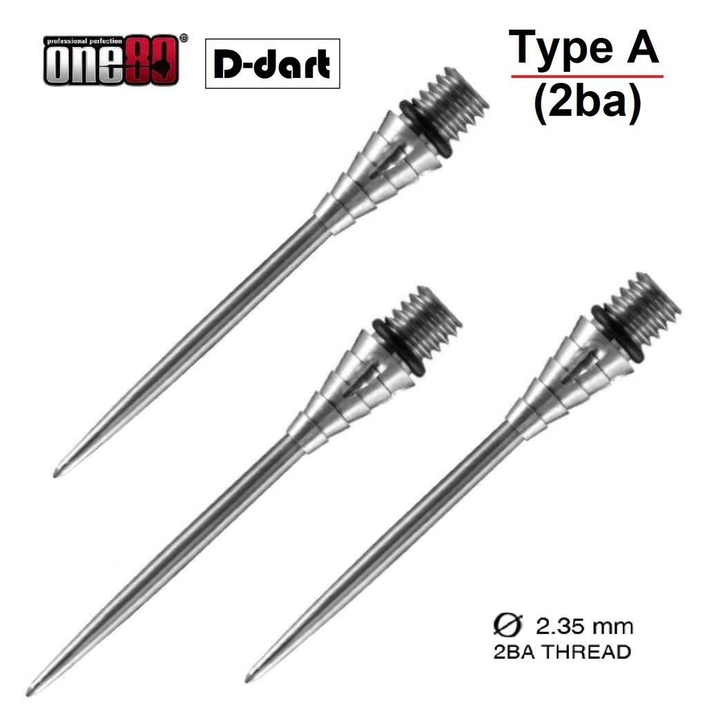ONE80 CONVERSION POINT - TYPE A (36mm) NORMAL CONVERSION DART POINTS SILVER (2BA) | Shopee Singapore
