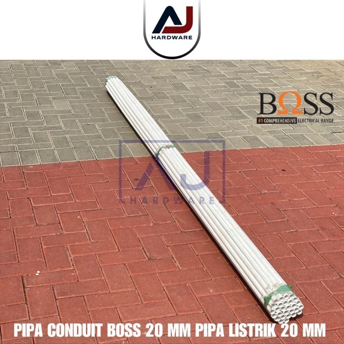 Boss Conduit Pipe 20mm White Electric Pipe 20 mm PVC Cable Pipe Clipsal ...