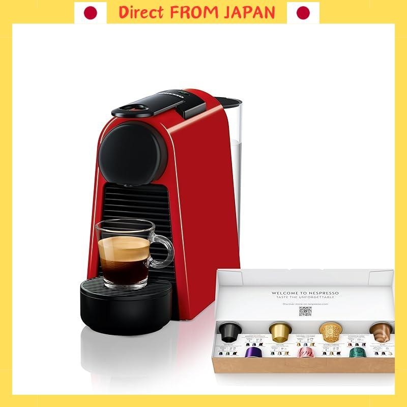 Nespresso capsule coffee maker Essenza Mini Ruby Red D, with a water ...
