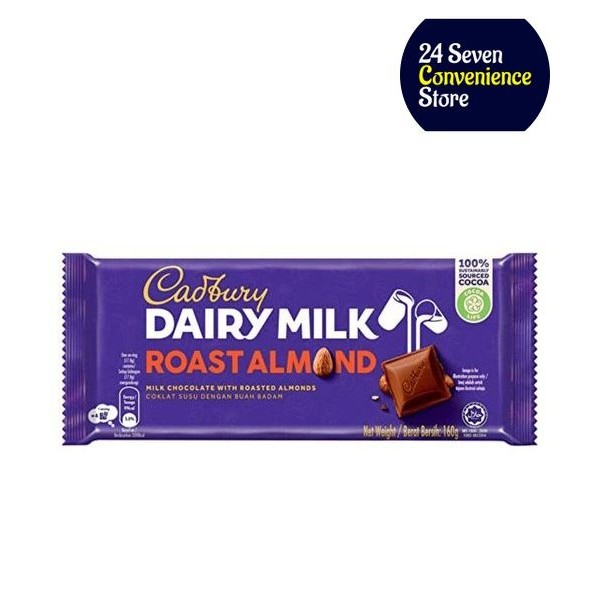 Cadbury Roasted Almond Dairy Milk Chocolate 160g | Shopee Singapore