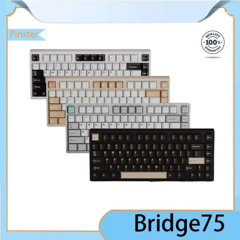 Bridge75 Wireless Mechanical Keyboard 75% GASKET RGB Hot Swappable ...