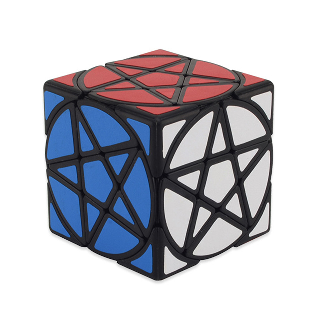 JieHui Pentacle Cube Geometry-shape Star Cube Stickerless/Black Speed Cube Puzzles Magic Cubes ...