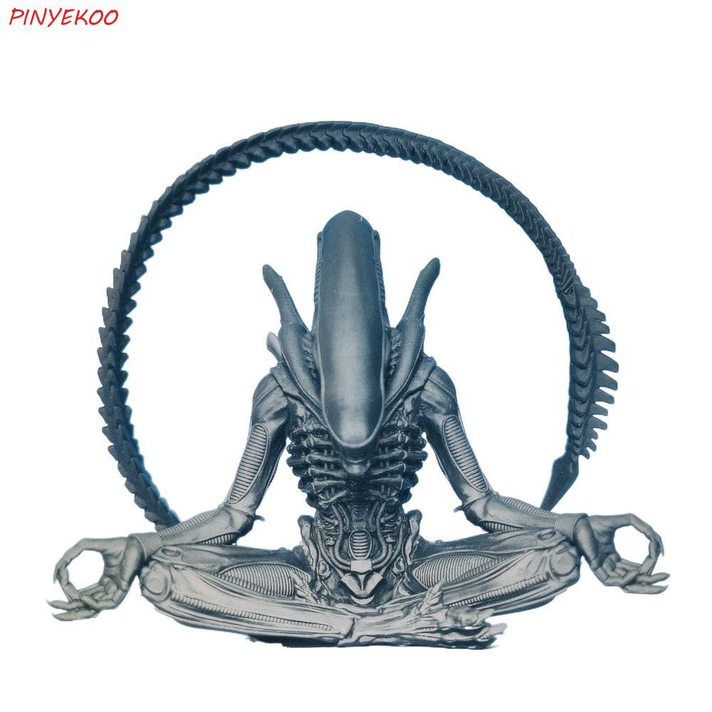 PINYEKOO Xenomorph Model, Aliens Romulus Cross-legged Xenomorph Figure ...