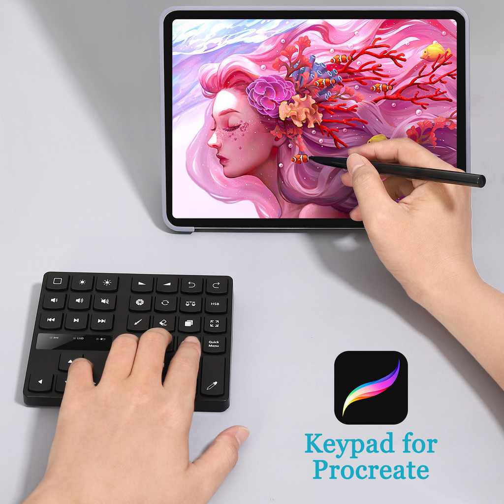 Drawing Keyboard Mini Drawing Keyboard 35 Keys One Handed Ergonomic ...