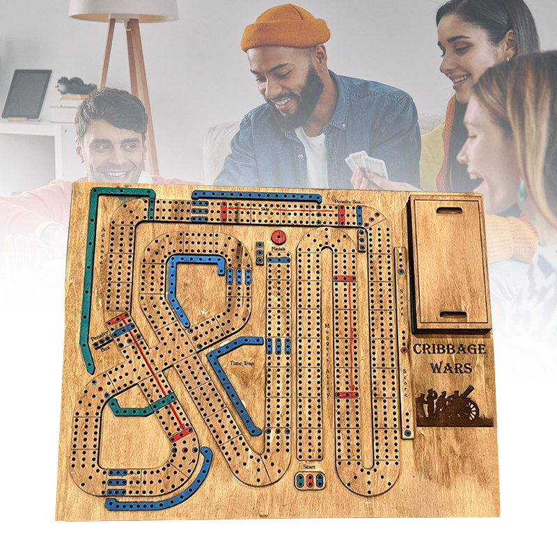 Cribbage Wars Board Game Wooden Cribbage Board Game Set | Shopee Singapore