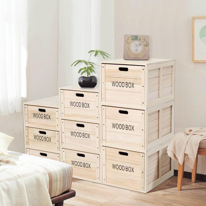Solid Wood Storage Drawer Storage Box Storage Cabinet Quality Bedroom ...