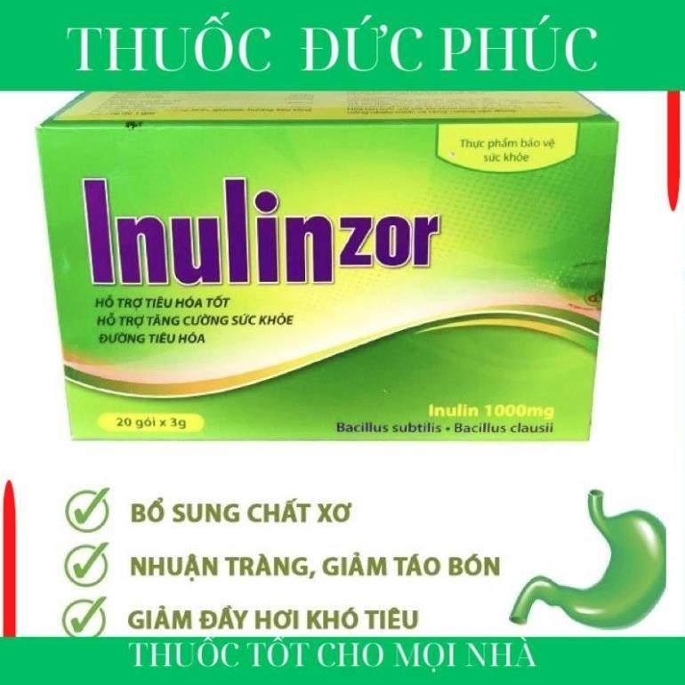 Inulin Zor fiber supplement - Box of 20 packs to support digestion ...
