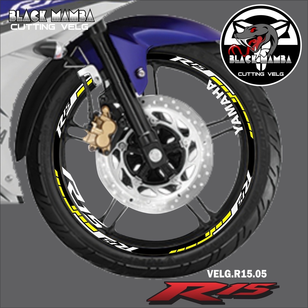 Cutting STICKER Rims R15 - STICKER LIS LIST Variation Tires/VELG YAMAHA ...