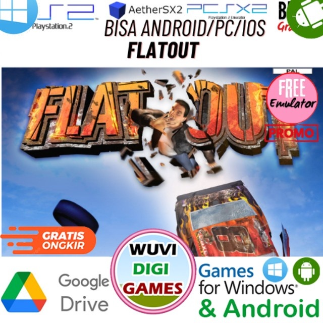 Selling PS 2 FlatOut Games | Can be used on PC / Android / IOS Plus ...