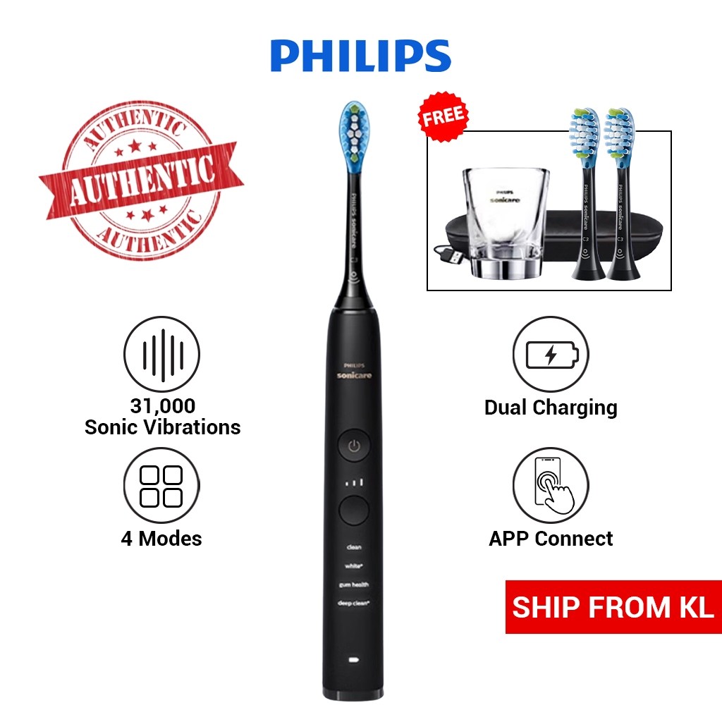 PHILIPS Electric Toothbrush Sonicare DiamondClean 9 Pro Sonic Berus ...