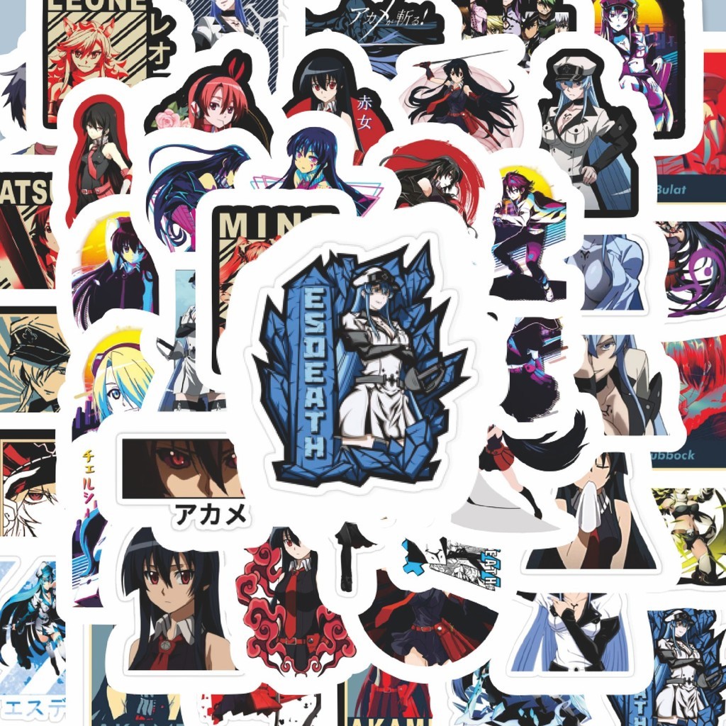 HP 100PCS Cute Anime Stickers Akame Ga Kill Aesthetic Stickers ...