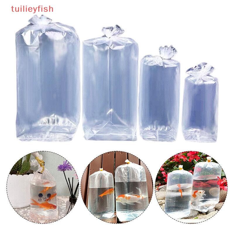 【tuilieyfish】 10Pcs Transparent Aquarium Breathing Bags Breather Bags ...