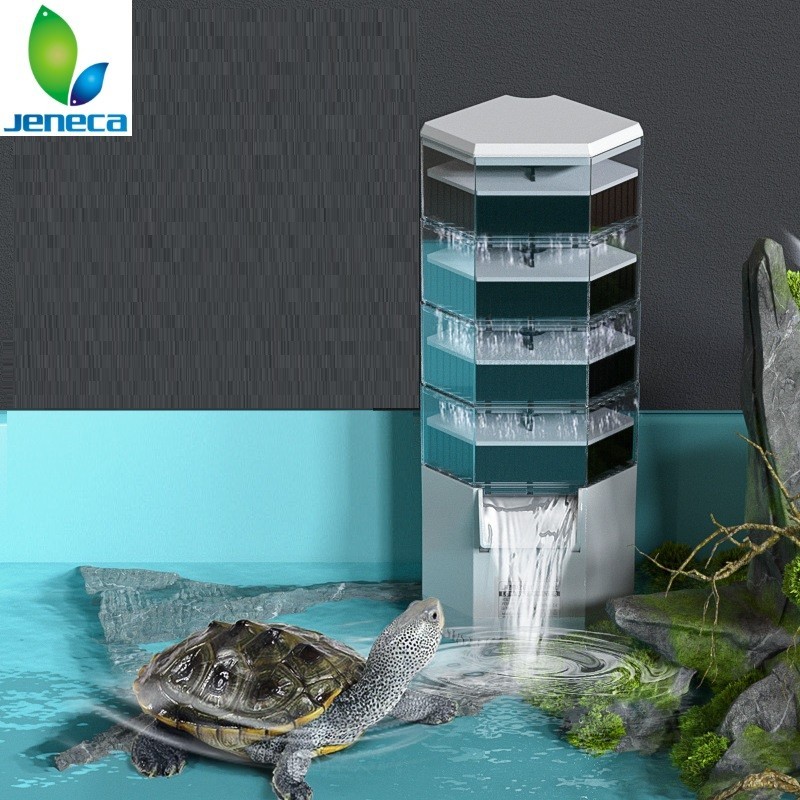 JENECA Low Water Level Turtle Tank Filter Water Pump 1 CM Low Water ...