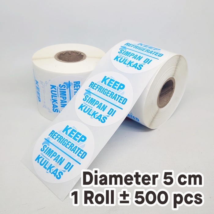 Label Sticker Keep Refrigerated Food Packaging Store in the ...